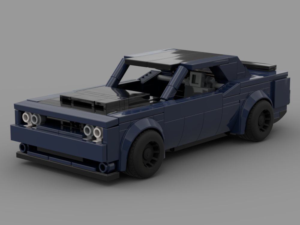 LEGO MOC Dodge Challenger Demon - Dark Blue by DudPR | Rebrickable ...