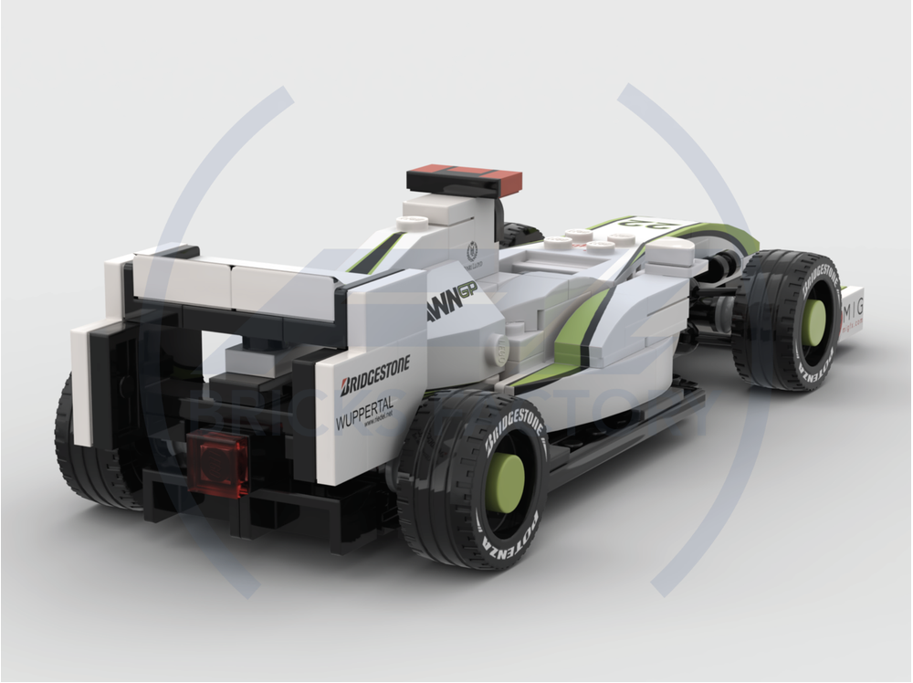 Lego Moc F1 Brawn Bgp001 By Pit Lane Bricks Factory Rebrickable