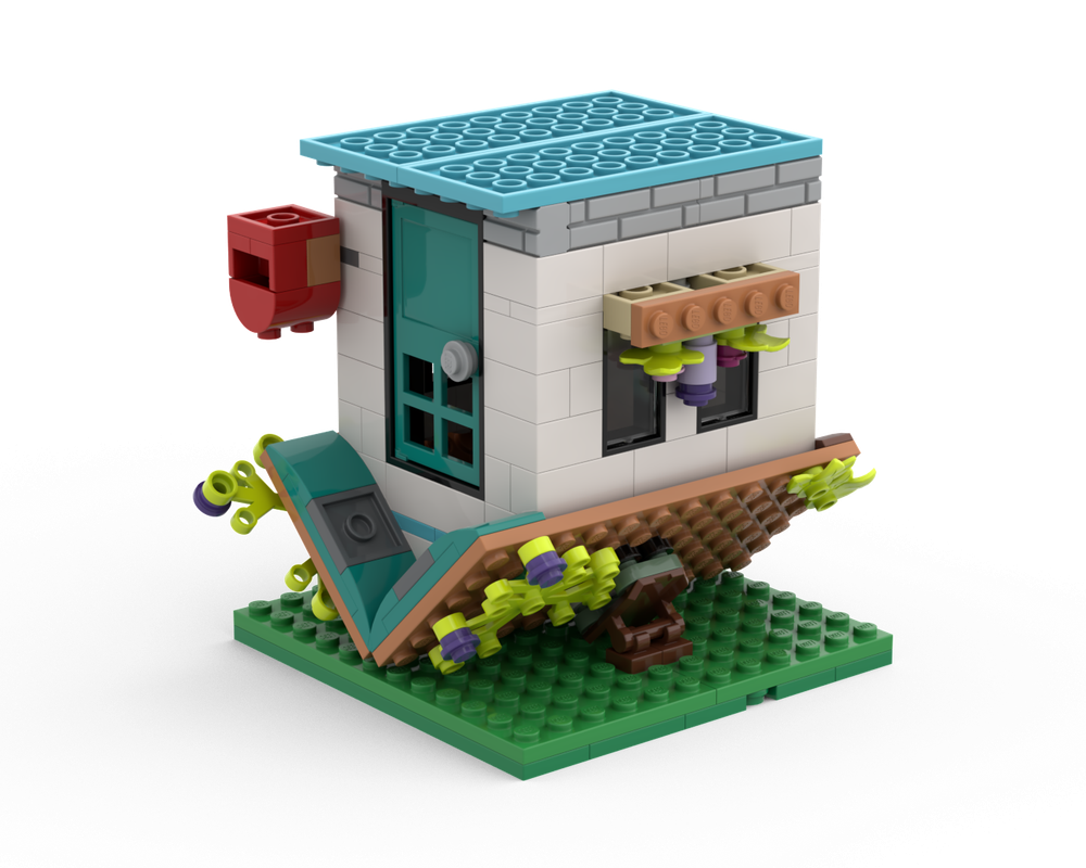 Lego Moc Upside Down House By Vidter Rebrickable Build With Lego