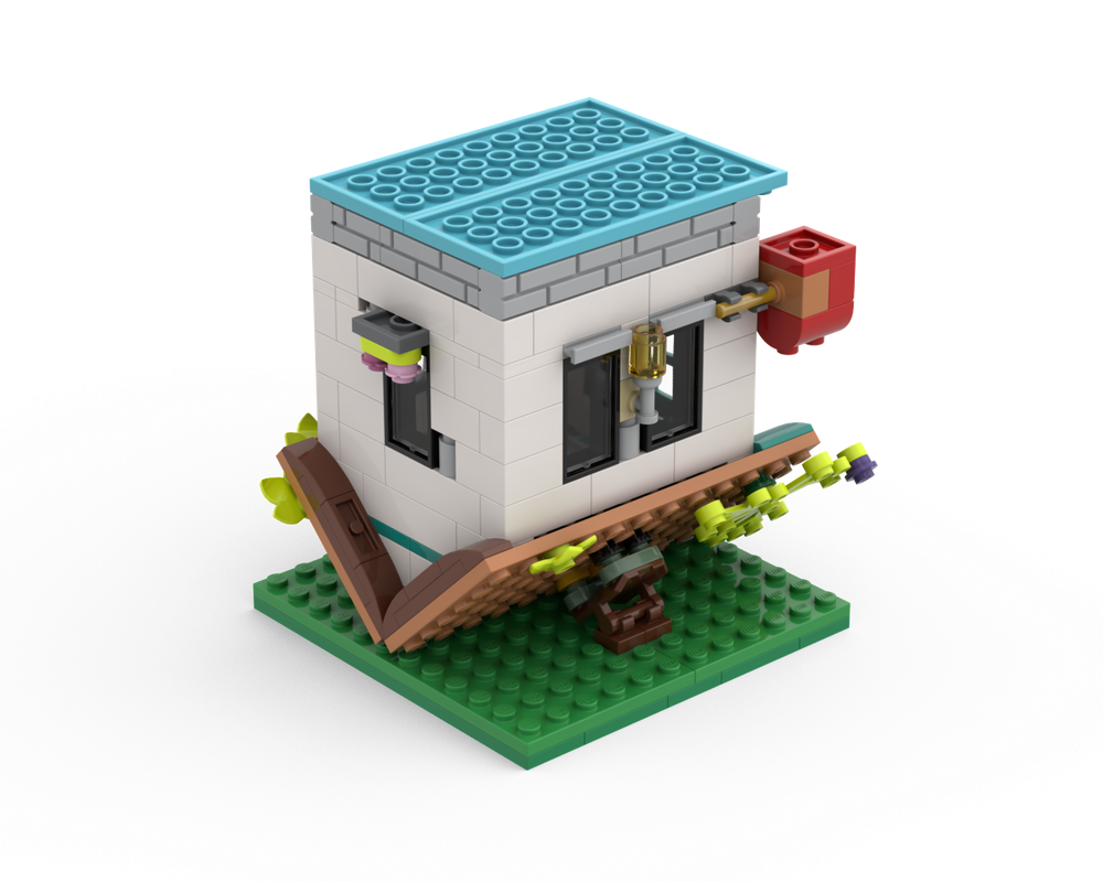 Lego Moc Upside Down House By Vidter Rebrickable Build With Lego