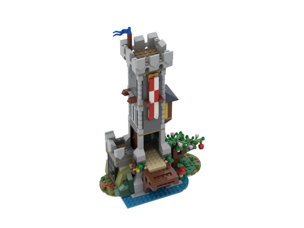 LEGO MOC River Castle by ConsiderANapkin | Rebrickable - Build with LEGO