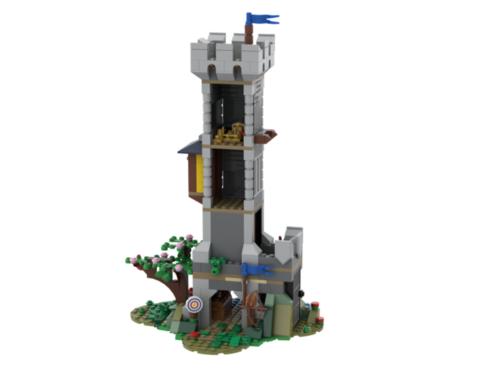 Lego Moc River Castle By Consideranapkin Rebrickable Build With Lego