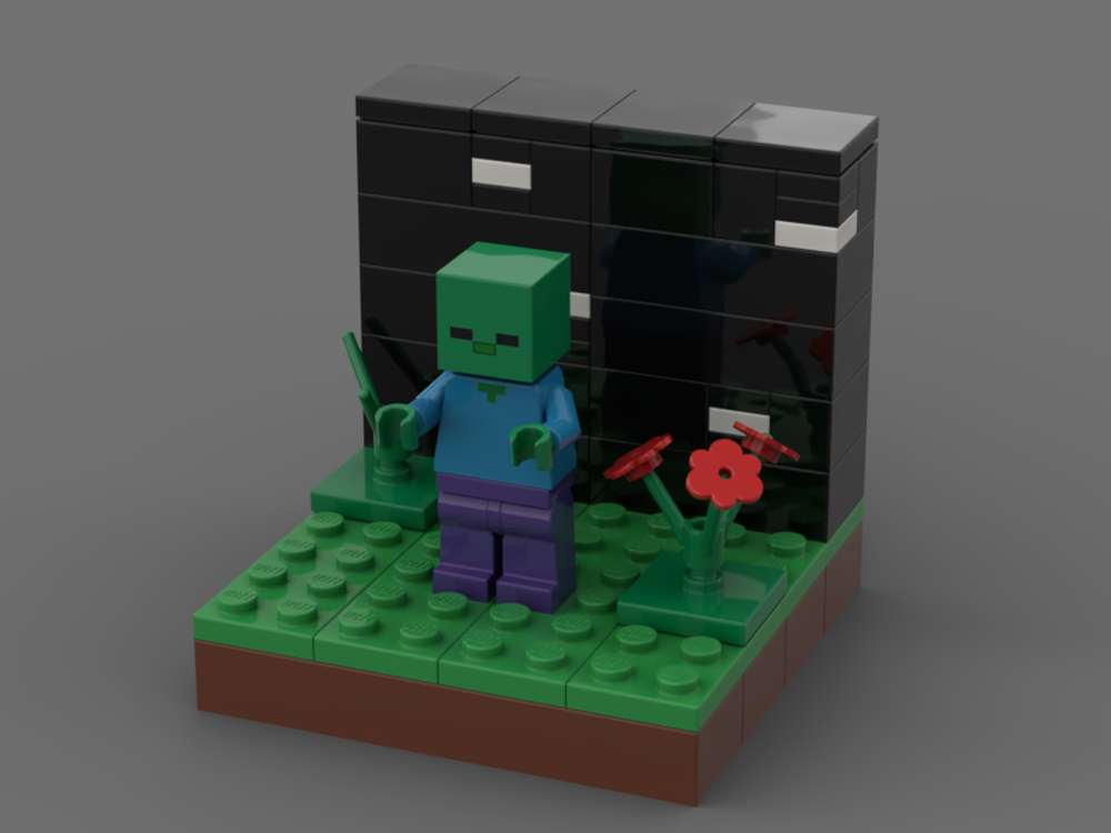 LEGO MOC Minecraft Zombie Stand by BreezeBricks | Rebrickable - Build ...