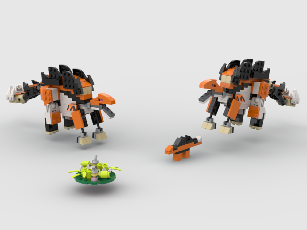 Lego Moc 31129 Stegosauruses By Bloooop Rebrickable Build With Lego