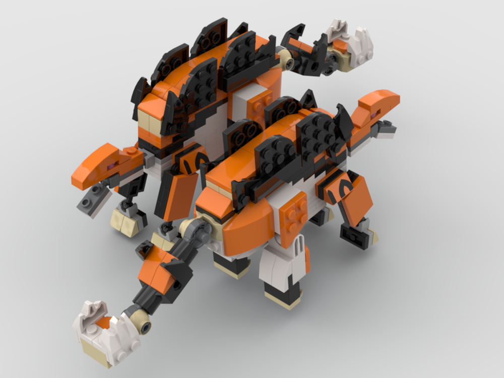 Lego Moc 31129 Stegosauruses By Bloooop Rebrickable Build With Lego