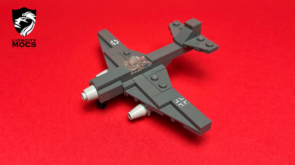 LEGO MOC Messerschmitt Me 262 Tutorial (1:120) by Lioncity Mocs ...