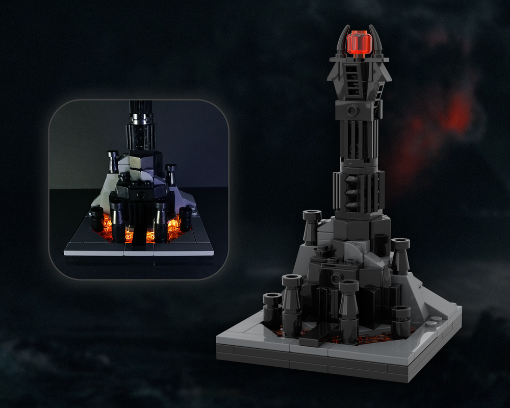 LEGO MOC LOTR: Barad-dûr™ Microscale Diorama by Balage64 | Rebrickable ...