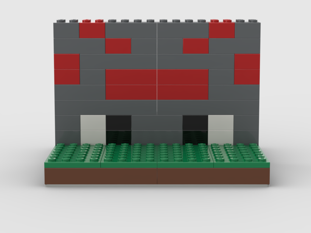 LEGO MOC Minecraft spider face by brick_bro | Rebrickable - Build with LEGO