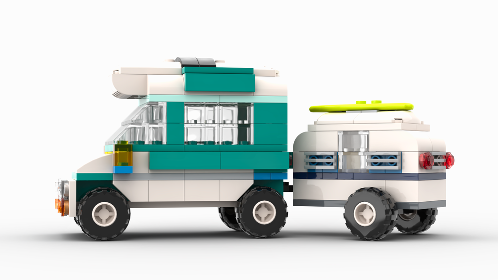 LEGO MOC 11036 Camper van and trailer by Lenarex | Rebrickable - Build ...