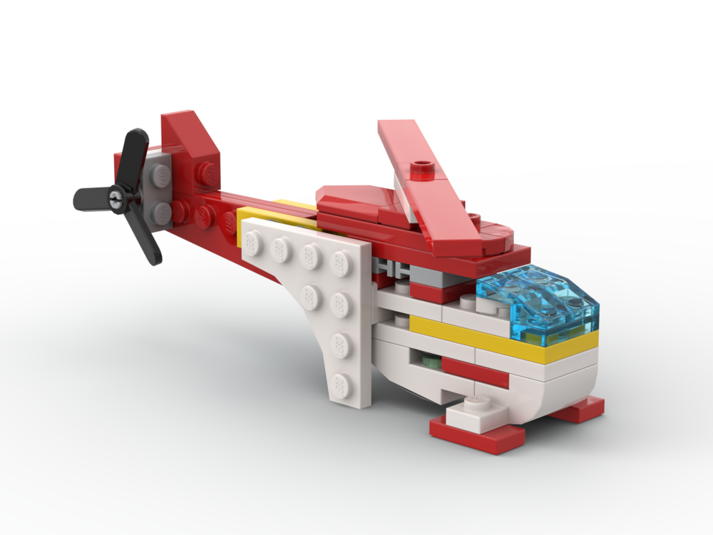 LEGO MOC 30669 Rescue Helicopter by Macharius | Rebrickable - Build ...