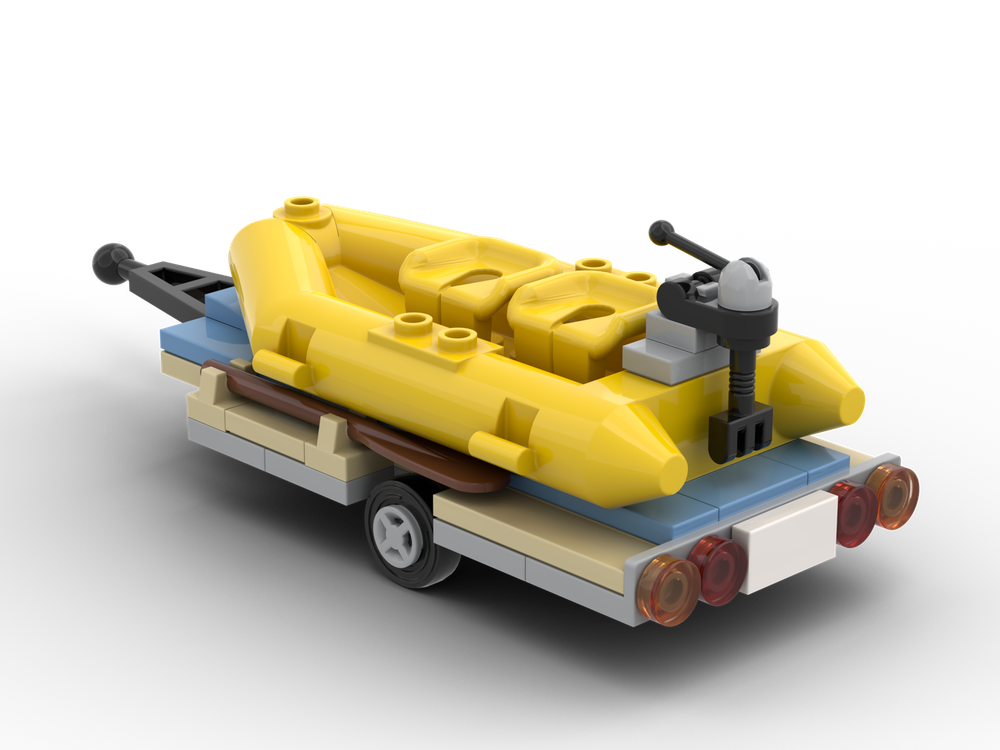 Lego Moc Boat Trailer For 60283 Holiday Camper Van By Sch0rrsch