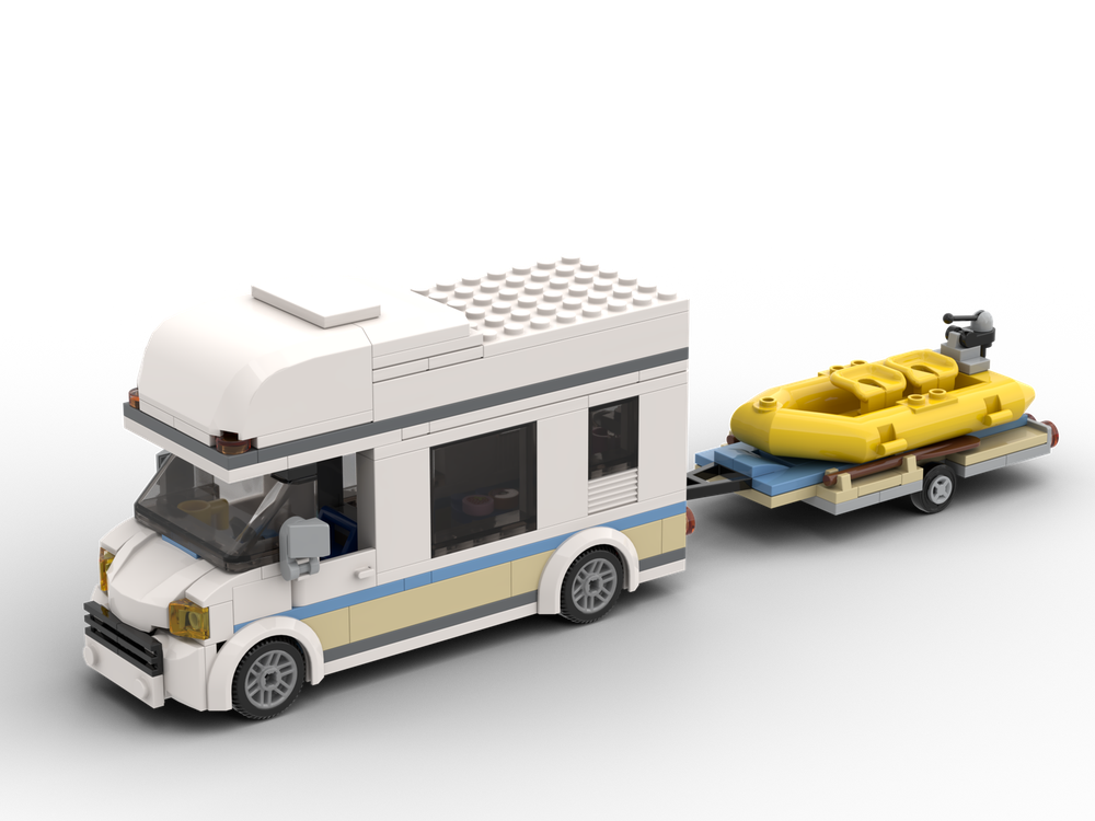 Lego Moc Boat Trailer For 60283 Holiday Camper Van By Sch0rrsch