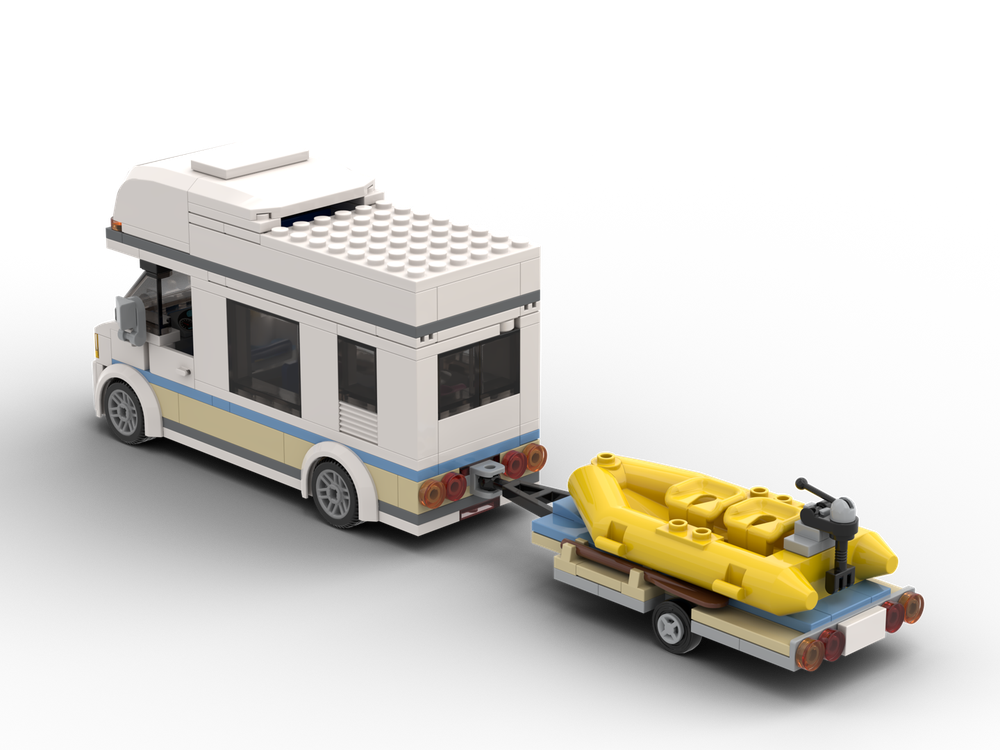 Lego Moc Boat Trailer For 60283 Holiday Camper Van By Sch0rrsch