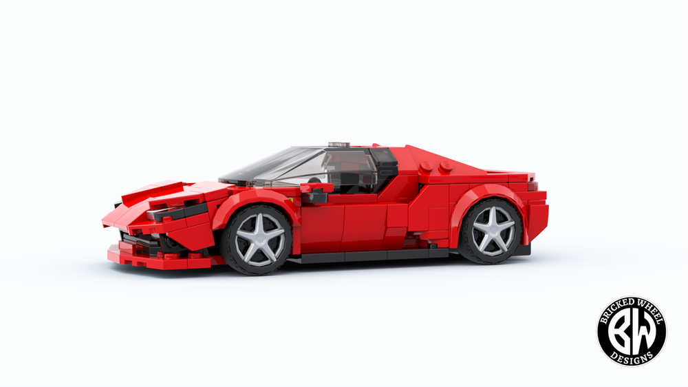 LEGO MOC Ferrari 296 GTB by BrickedWheel | Rebrickable - Build with LEGO