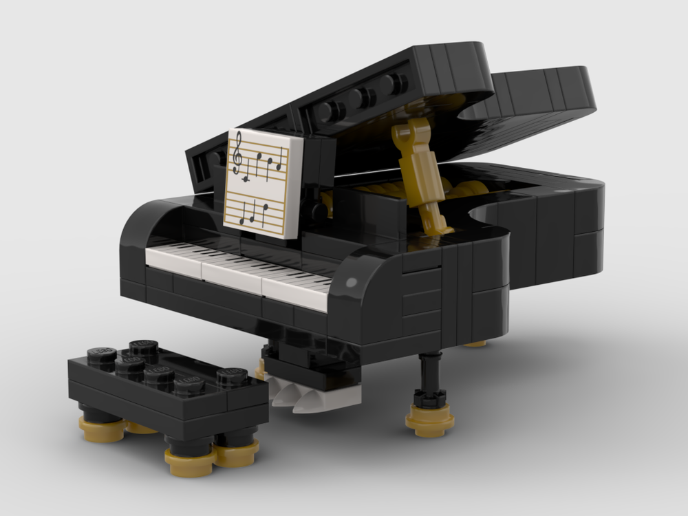 LEGO MOC Grand Piano by Falconeagle117 | Rebrickable - Build with LEGO