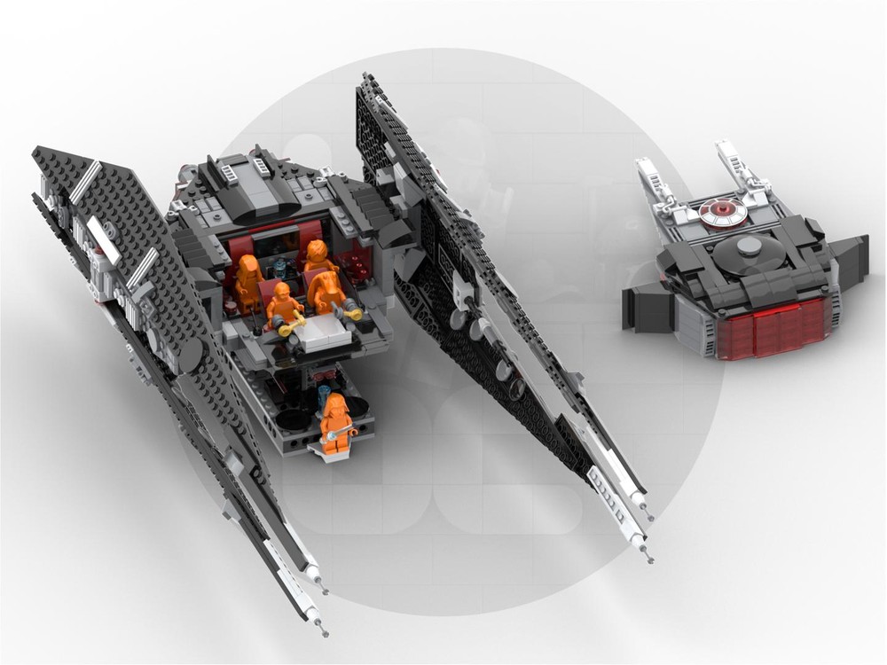 LEGO MOC 75389 - Tie Silencer Transport Ship by the_bricked_cave | Rebrickable - Build with LEGO