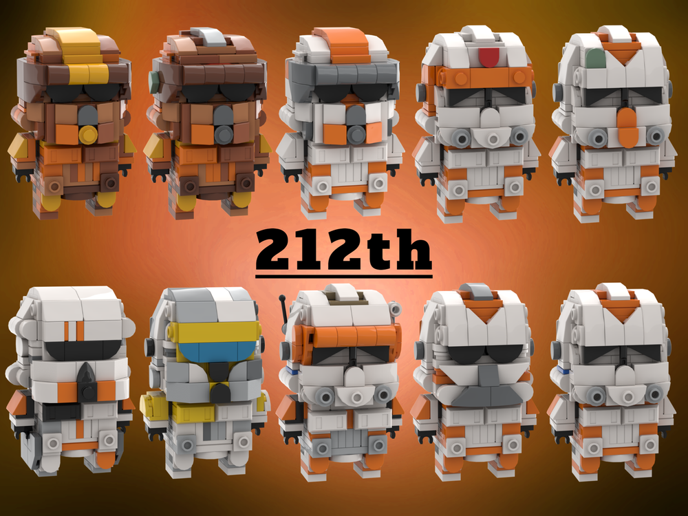 LEGO MOC 212th Battalion Brickheadz BUNDLE by Ant0noo | Rebrickable ...