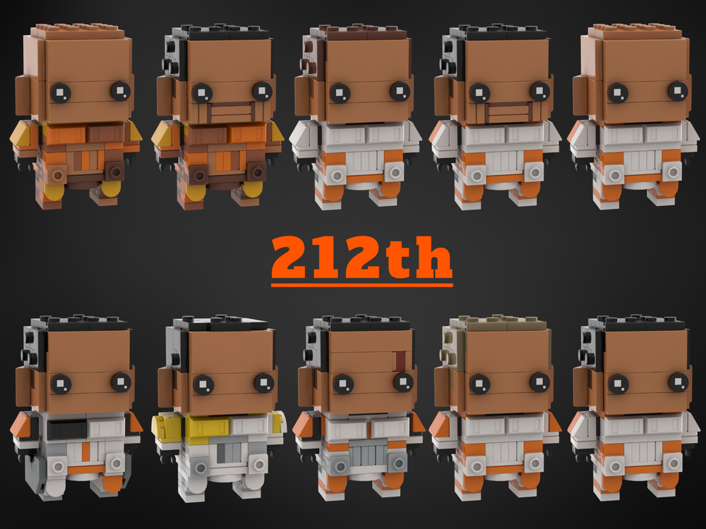 LEGO MOC 212th Battalion Brickheadz BUNDLE by Ant0noo | Rebrickable ...