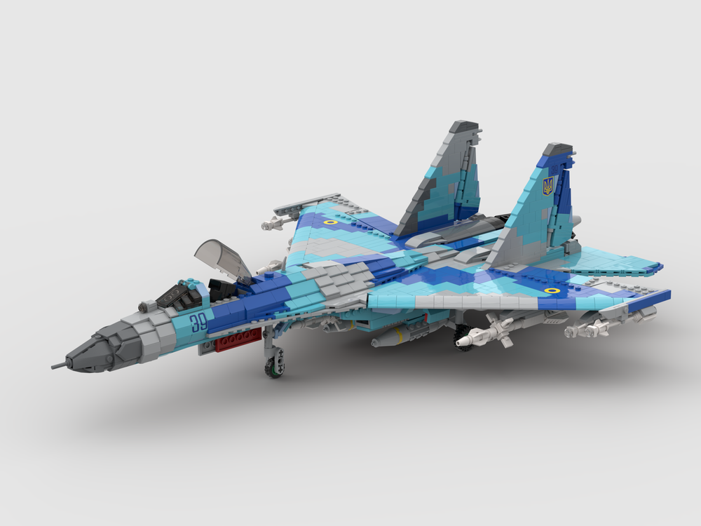 LEGO MOC Ukrainian Su-27 by Brickmig | Rebrickable - Build with LEGO
