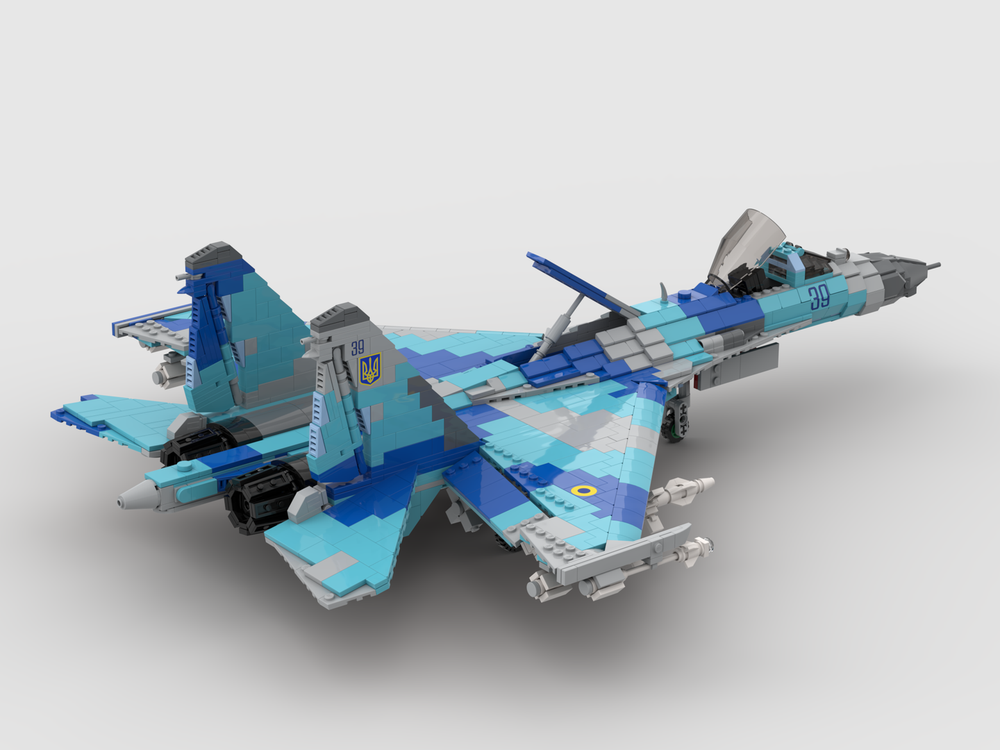 Lego Moc Ukrainian Su 27 By Brickmig Rebrickable Build With Lego