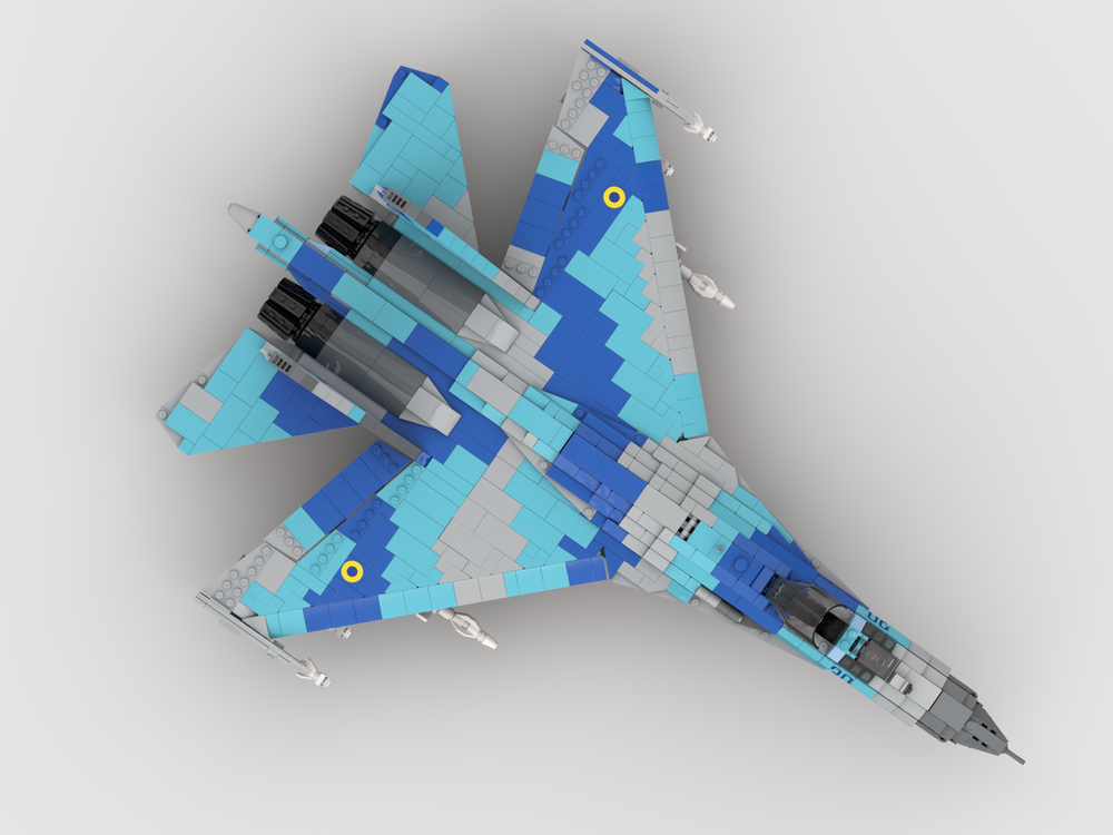 LEGO MOC Ukrainian Su-27 by Brickmig | Rebrickable - Build with LEGO