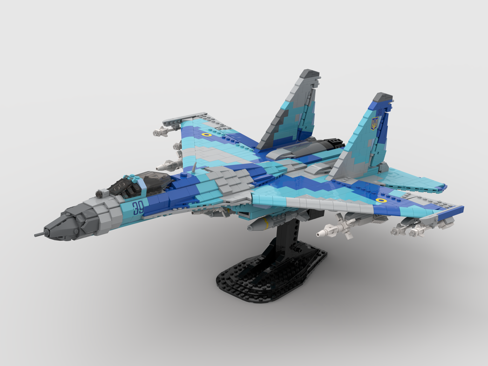 LEGO MOC Ukrainian Su-27 by Brickmig | Rebrickable - Build with LEGO