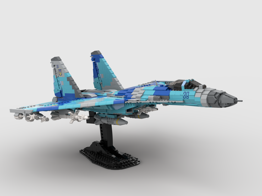 Lego Moc Ukrainian Su 27 By Brickmig Rebrickable Build With Lego