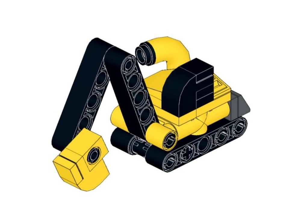 LEGO MOC Mini Excavator by IvanYovchev | Rebrickable - Build with LEGO