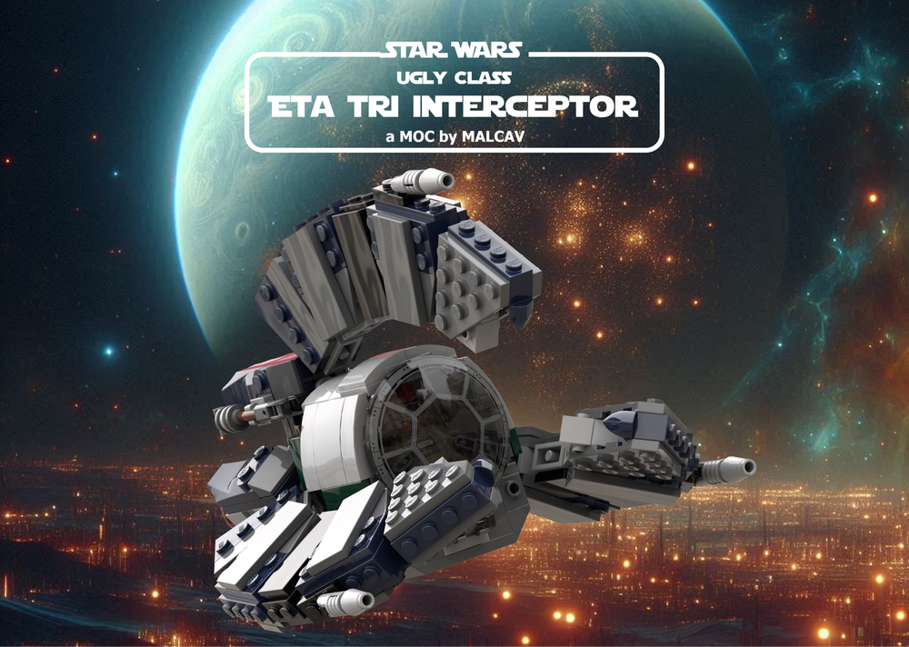 LEGO MOC Eta Tri Interceptor - Ugly Class by Malcav | Rebrickable ...