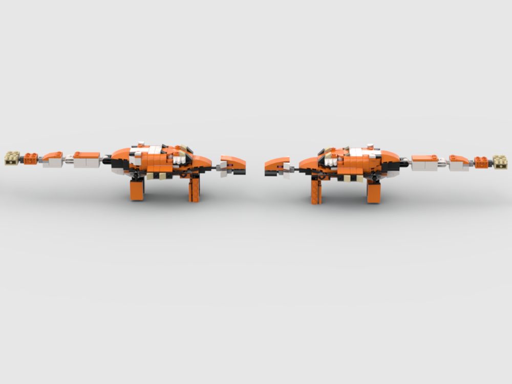 Lego Moc 31129 Ankylosaurus Duo By Bloooop Rebrickable Build With Lego