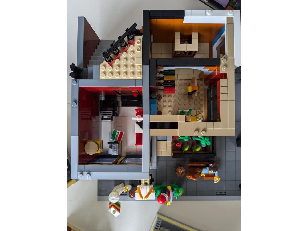 LEGO MOC Fred's Fries & Gina's Grocery (alt build of Jazz Club - 10312 ...