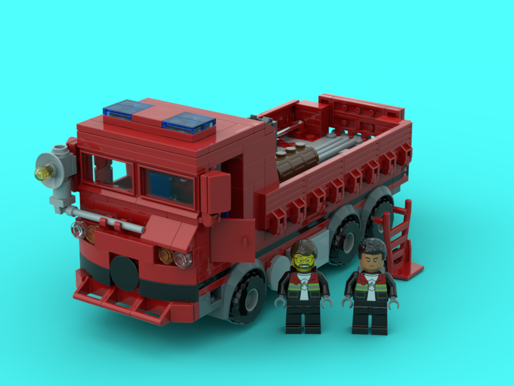 LEGO MOC Fire Department Truck by Seelenbrand | Rebrickable - Build with LEGO