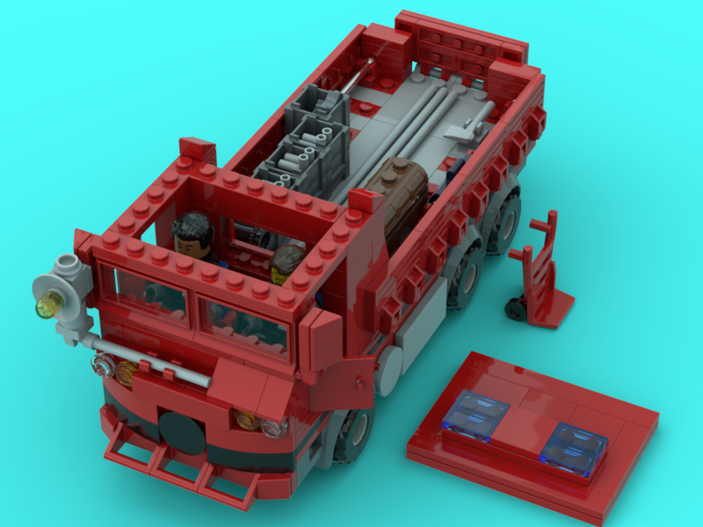 LEGO MOC Fire Department Truck by Seelenbrand | Rebrickable - Build with LEGO