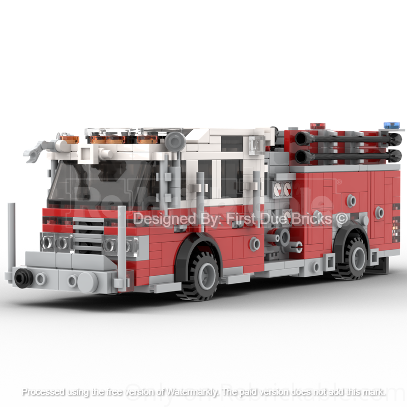 LEGO MOC American Fire Engine-Rescue by First Due Bricks | Rebrickable ...