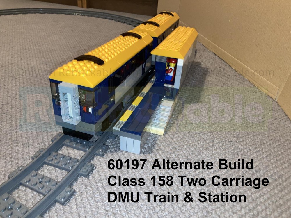 LEGO MOC 60197 Alternate Build - Class 158 2 Carriage DMU Train ...