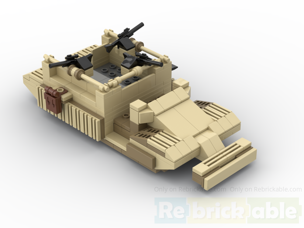LEGO MOC Desert Combat Speeder by Fabian2 | Rebrickable - Build with LEGO