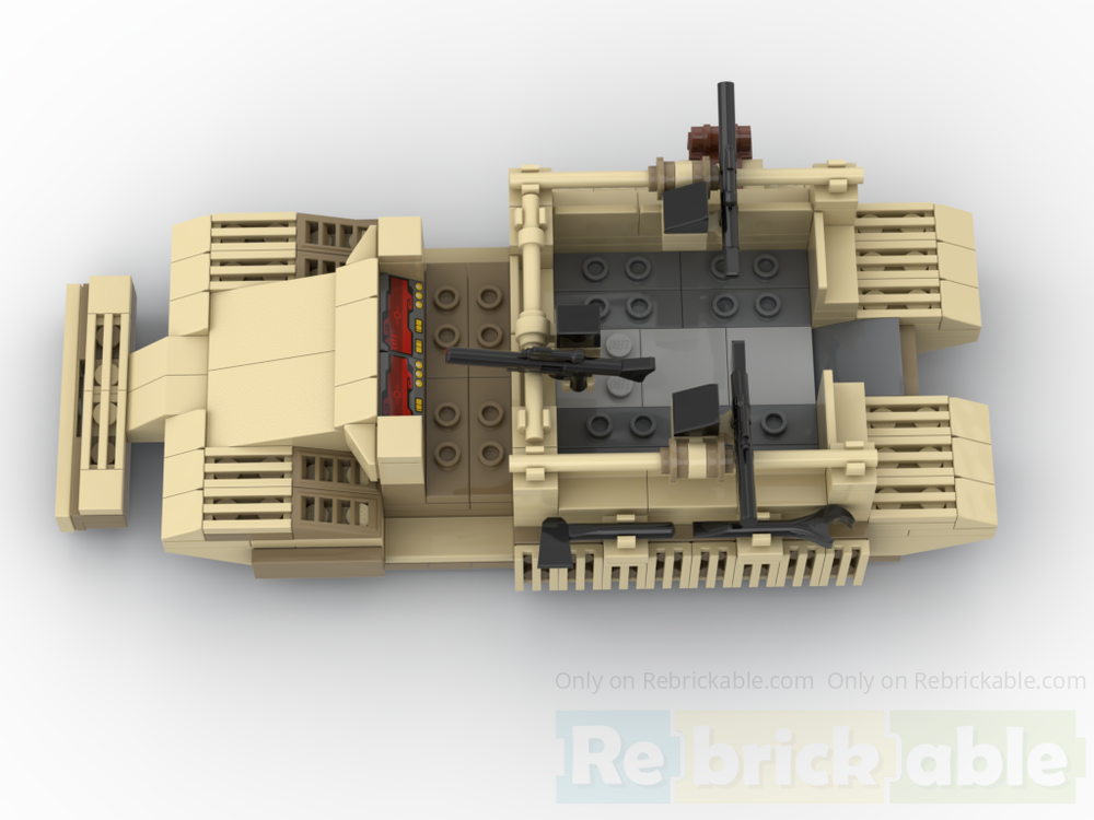 Lego Moc Desert Combat Speeder By Fabian2 Rebrickable Build With Lego