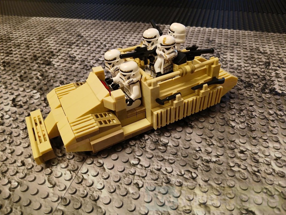 Lego Moc Desert Combat Speeder By Fabian2 Rebrickable Build With Lego