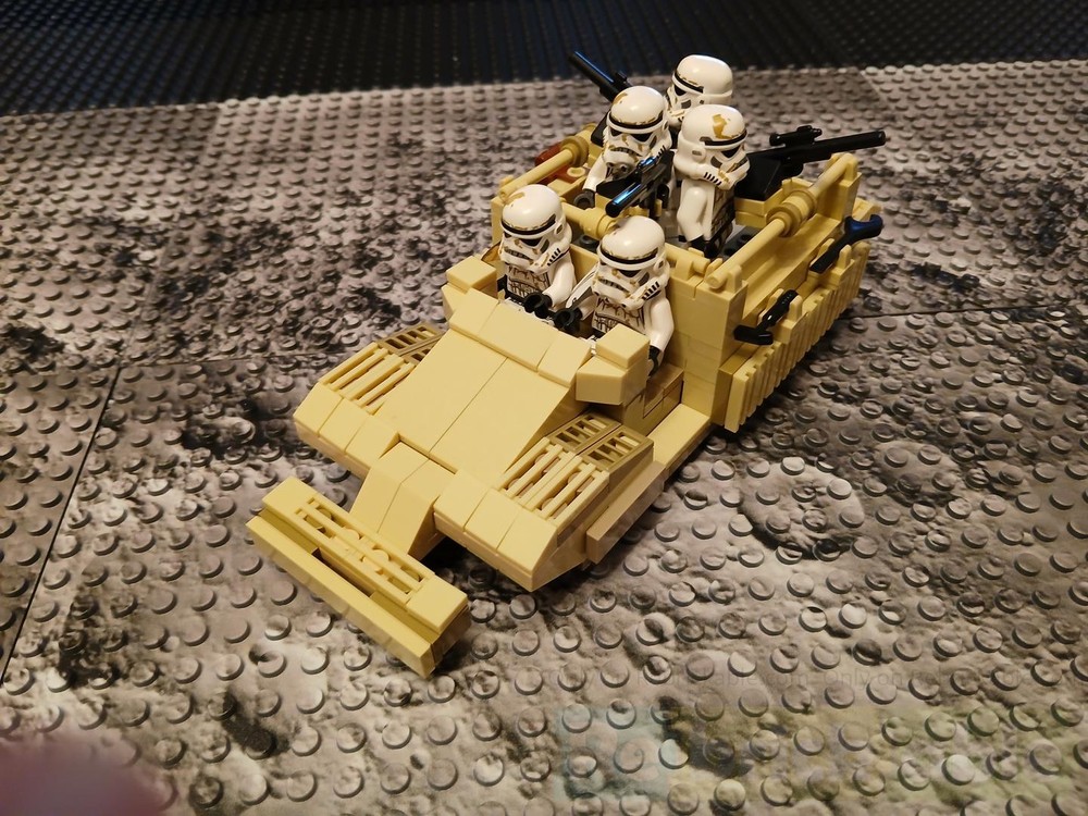 Lego Moc Desert Combat Speeder By Fabian2 Rebrickable Build With Lego