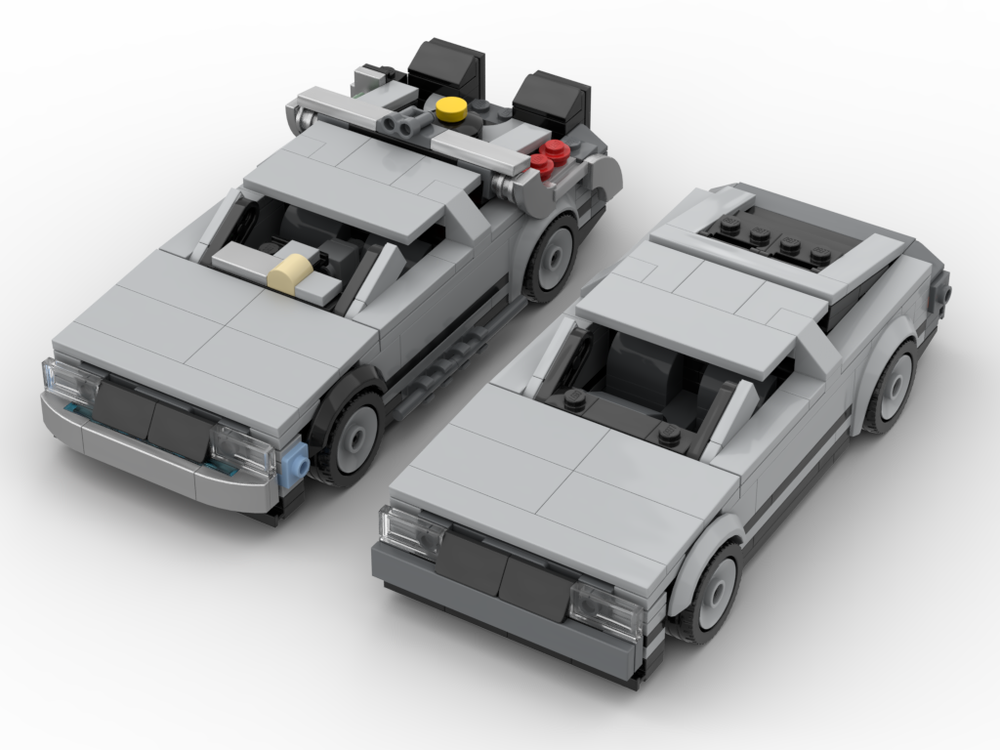 Lego Moc Delorean Dmc 12 And Delorean Time Machine By 6th Gear