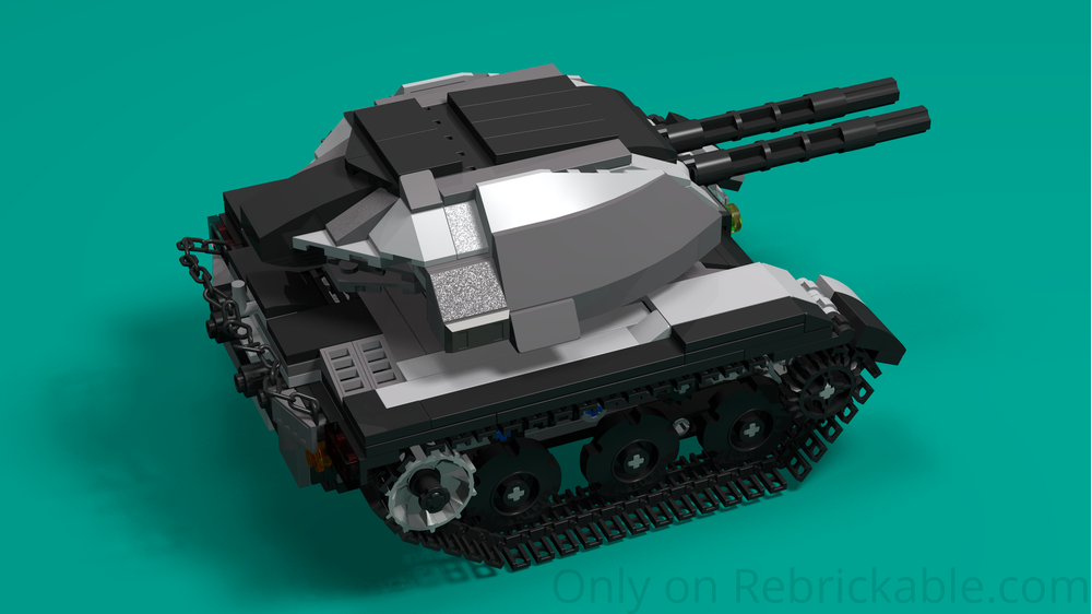 LEGO MOC-190747 Double Cannon Tank by Kusler | Rebrickable - Build with ...