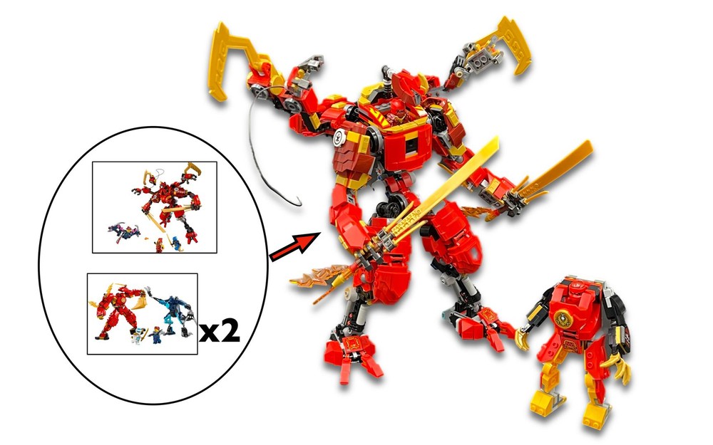 LEGO MOC Kai's Elemental Climber Mech Combo by ZTBricks | Rebrickable ...