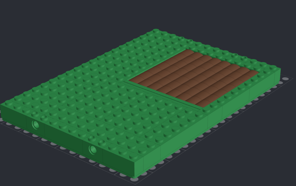 LEGO MOC Tilled farm field by 32 Industries | Rebrickable - Build with LEGO