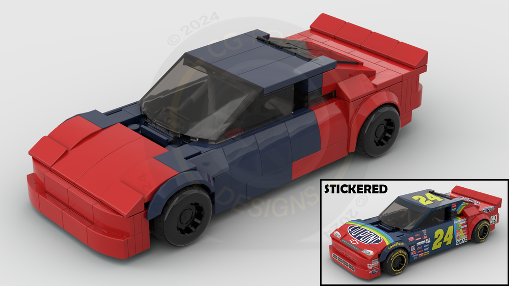 LEGO MOC Nascar 1998 HM Gordon by CGForceDesigns | Rebrickable - Build ...