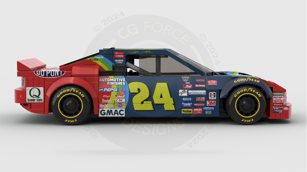Lego Moc Nascar 1998 Hm Gordon By Cgforcedesigns Rebrickable Build