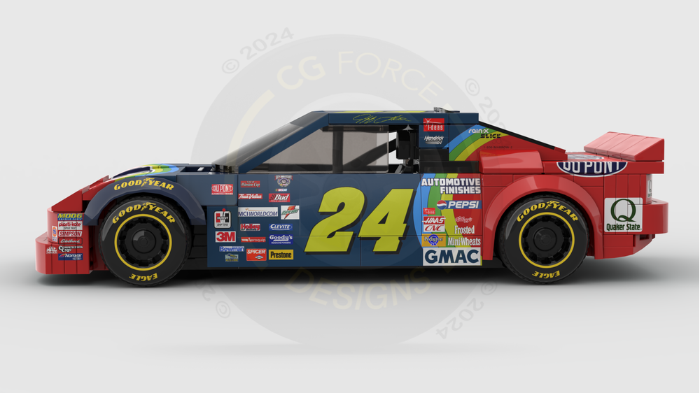 Lego Moc Nascar 1998 Hm Gordon By Cgforcedesigns Rebrickable Build