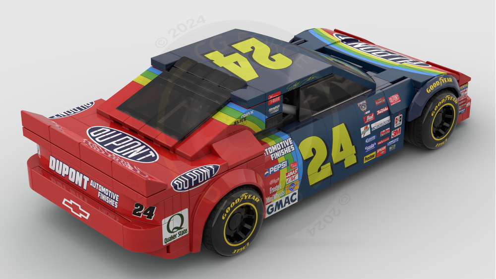 Lego Moc Nascar 1998 Hm Gordon By Cgforcedesigns Rebrickable Build