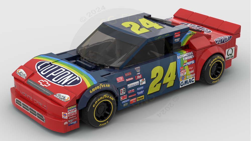 Lego Moc Nascar 1998 Hm Gordon By Cgforcedesigns Rebrickable Build