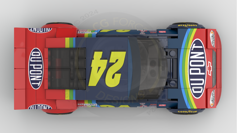 Lego Moc Nascar 1998 Hm Gordon By Cgforcedesigns Rebrickable Build