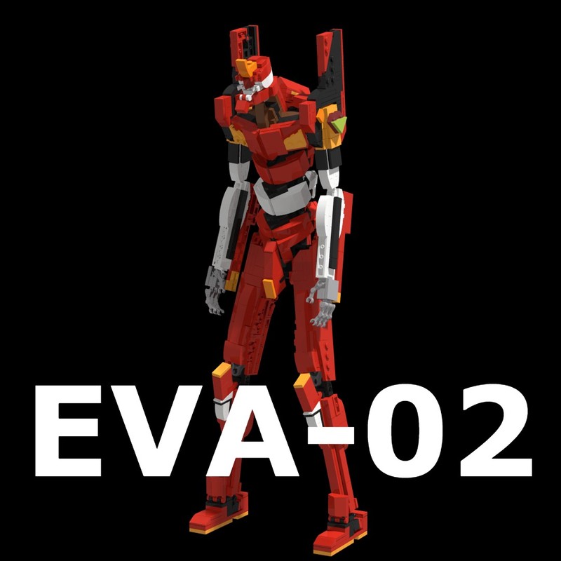 LEGO MOC Evangelion Unit 02 by shyD | Rebrickable - Build with LEGO